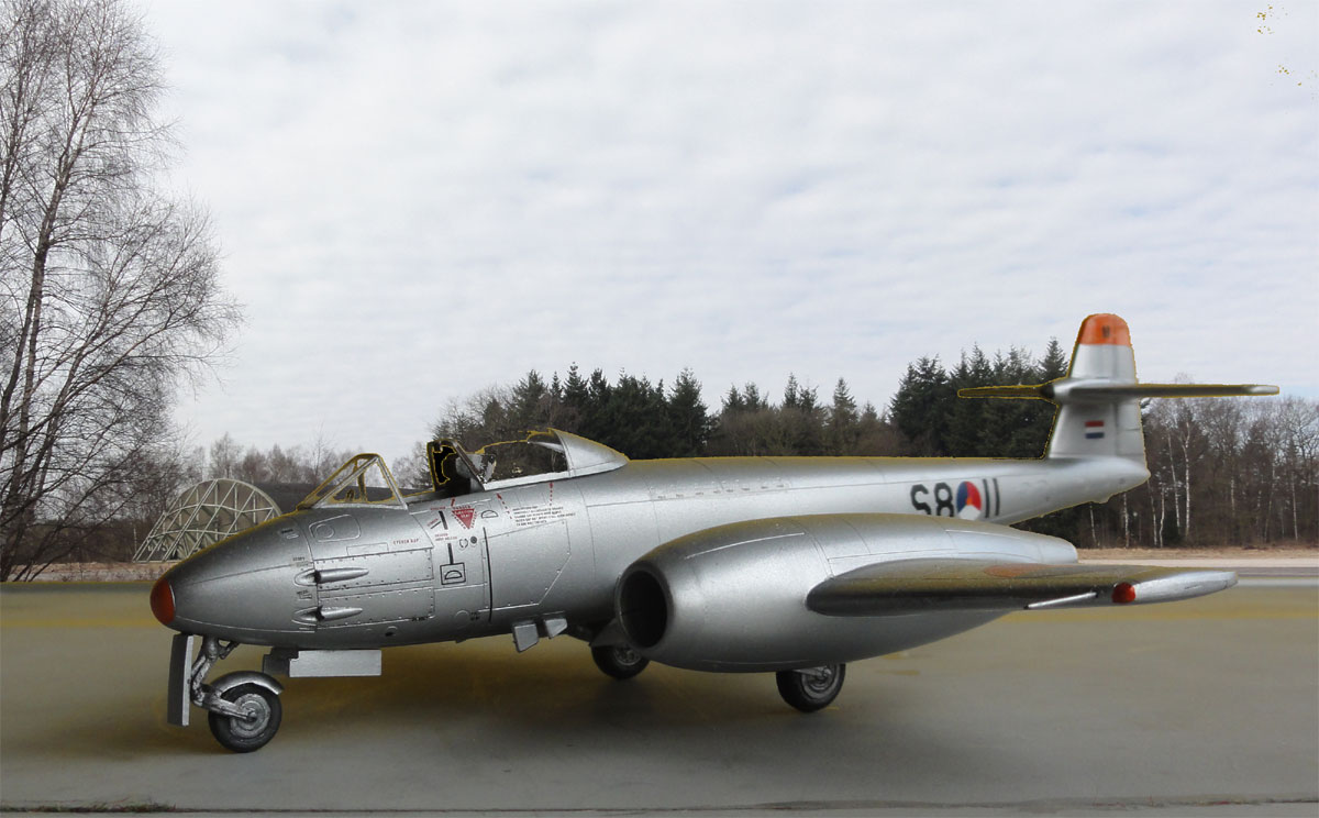 Gloster Meteor F.mk 8 in 1/72 scale