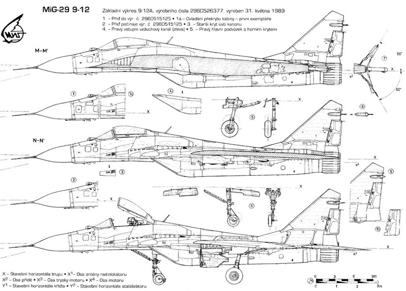 plastic scale models 1/72 MiG-29 Fulcrum fighter
